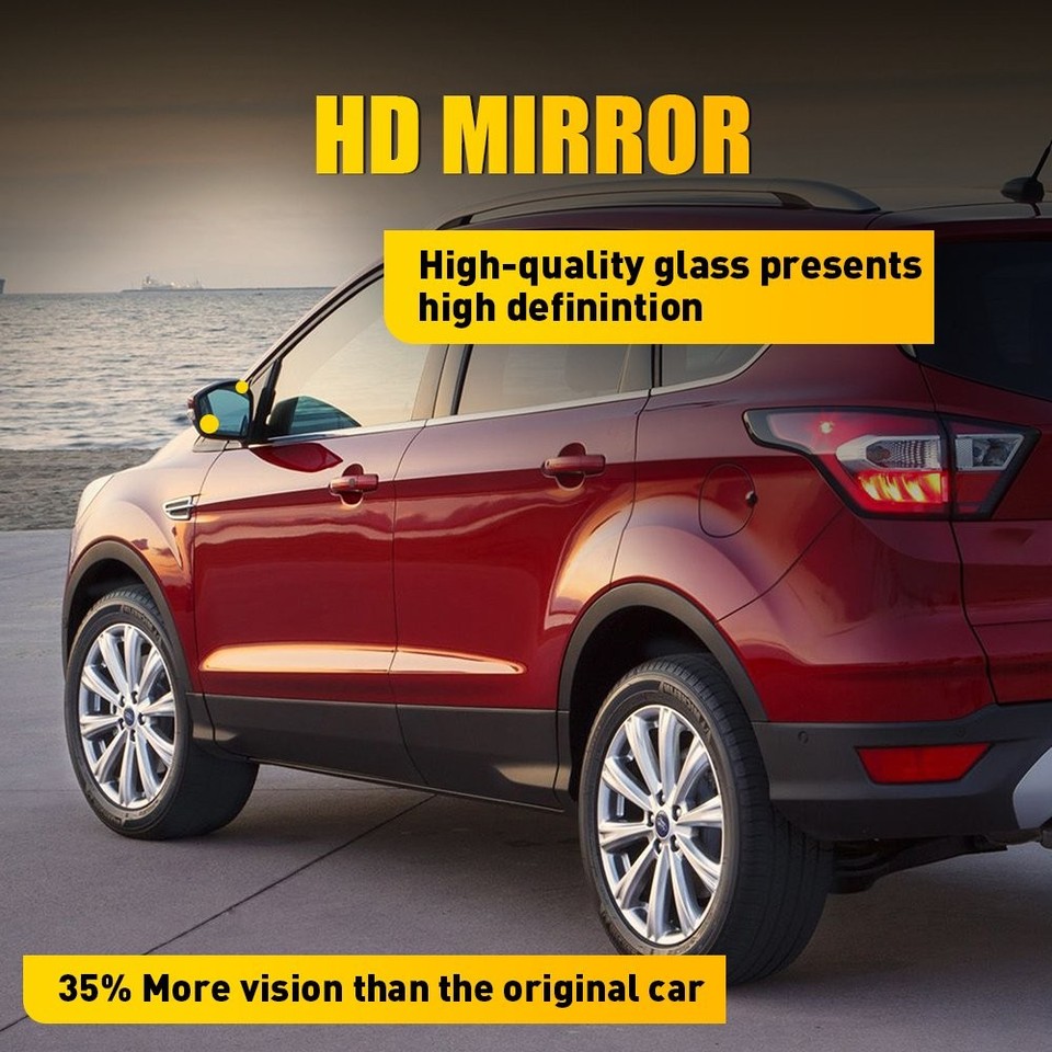 Mirror Glass Non-Heated for 17-19 Ford Escape Driver Side Left ...