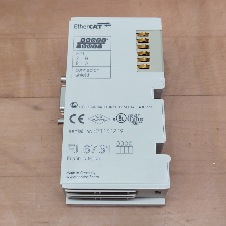 BeckHoff EL6731 Profibus Master/Slave Terminal, 1 Channel - NEW | eBay
