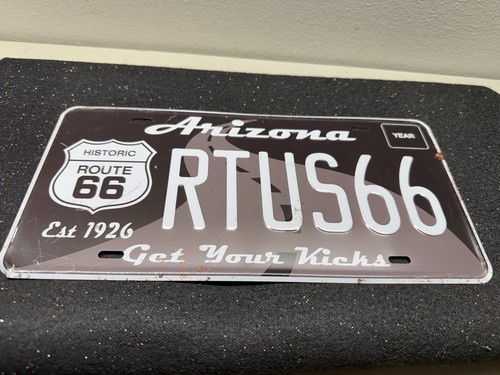 Novelty Prop Route 66 License Plate Tag Arizona RTUS66 | eBay