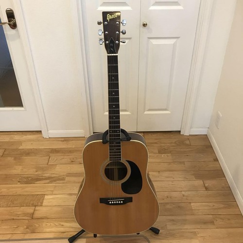 Greco Acoustic Guitar 6 String with Hard Case Black | eBay
