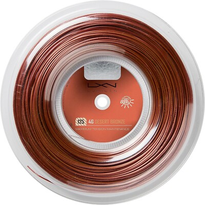 Luxilon 4G 125 DESERT BRONZE Tennis Racket String 660ft 200m Reel | eBay
