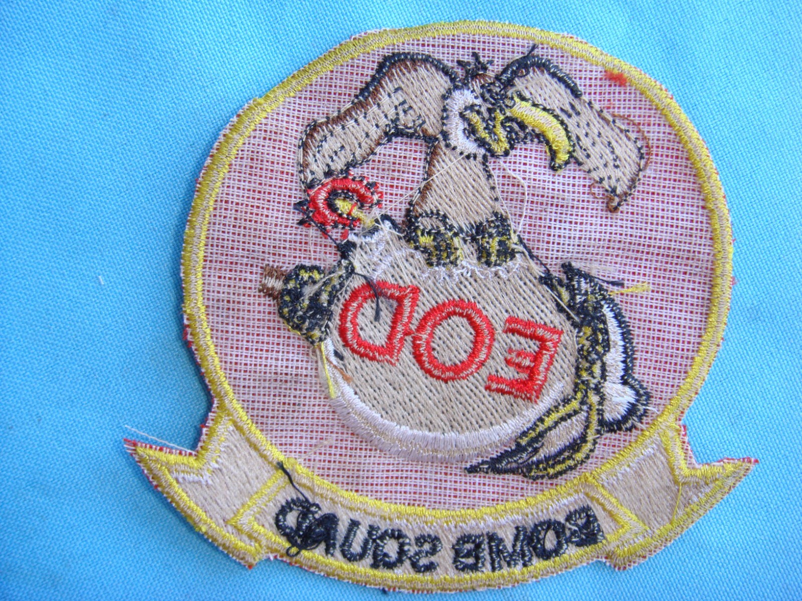 VIETNAM WAR PATCH, US NAVY EXPLOSIVE ORDNANCE DISPOSAL EOD BOMB | eBay