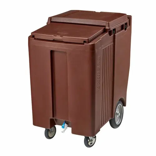 Cambro ICS200TB131 39-1/2" Mobile Sliding Lid Tall Ice Caddy w/ 200lb ...