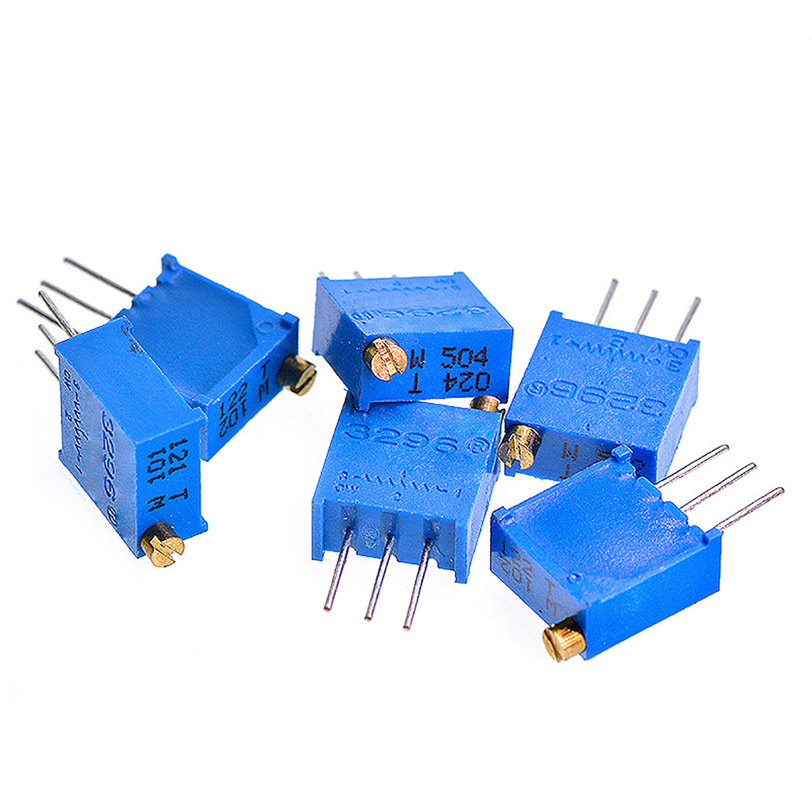 3296W 3/8" Multiturn Variable Resistors Potentiometer Preset Trimmer ...