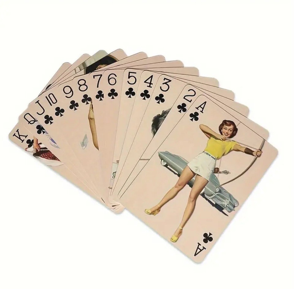 Vintage American Retro Sexy Beautiful Lady Bikini Cute Girls Poker Cards Pin Up | eBay
