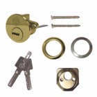 Security Rim Cylinder Door Lock Polished Brass, Keyed Alike, Yale ERA ...