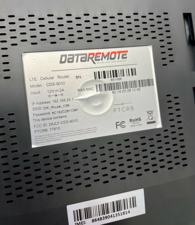 DataRemote CDS-9010 Cellular LTE Data Over Wireless Wifi Router ATT | eBay