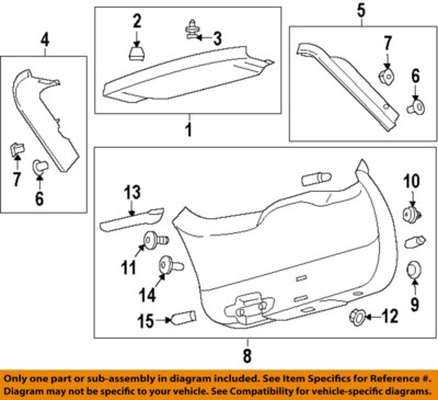 FORD OEM 19-23 Nautilus Lift Gate Interior Trim-Lower Trim Panel ...
