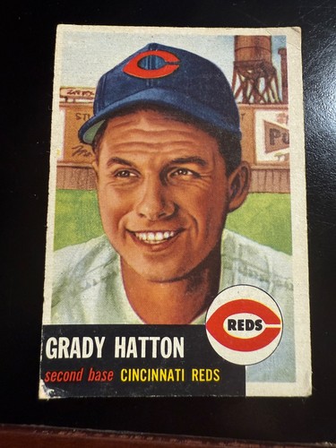 1953 Topps #45: GRADY HATTON Cincinnati Reds G-VG | eBay