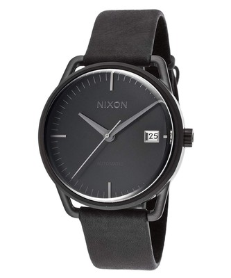 NIXON Mens Analogue Automatic Watch with Leather Strap A199-001-00 | eBay