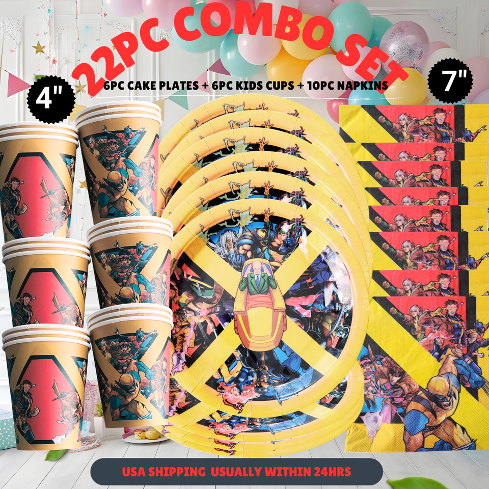 X MEN 97 wolverine cupcake topper birthday party supplies centerpiece ...