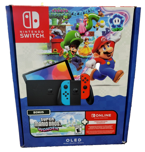 Nintendo Switch OLED Model + Super Mario Bros. Wonder Bundle. FREE ...