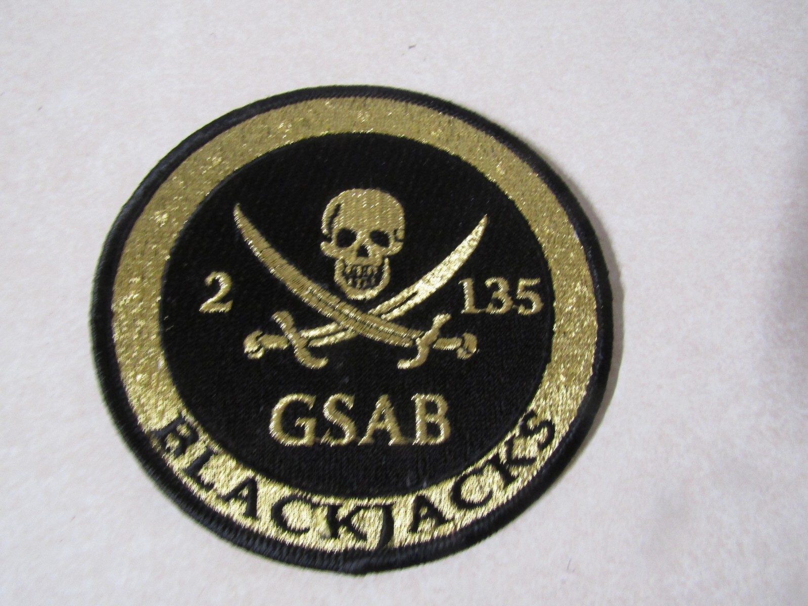 MILITARY PATCH SEW ON OLDER 2/135 GSAB BLACKJACKS | eBay