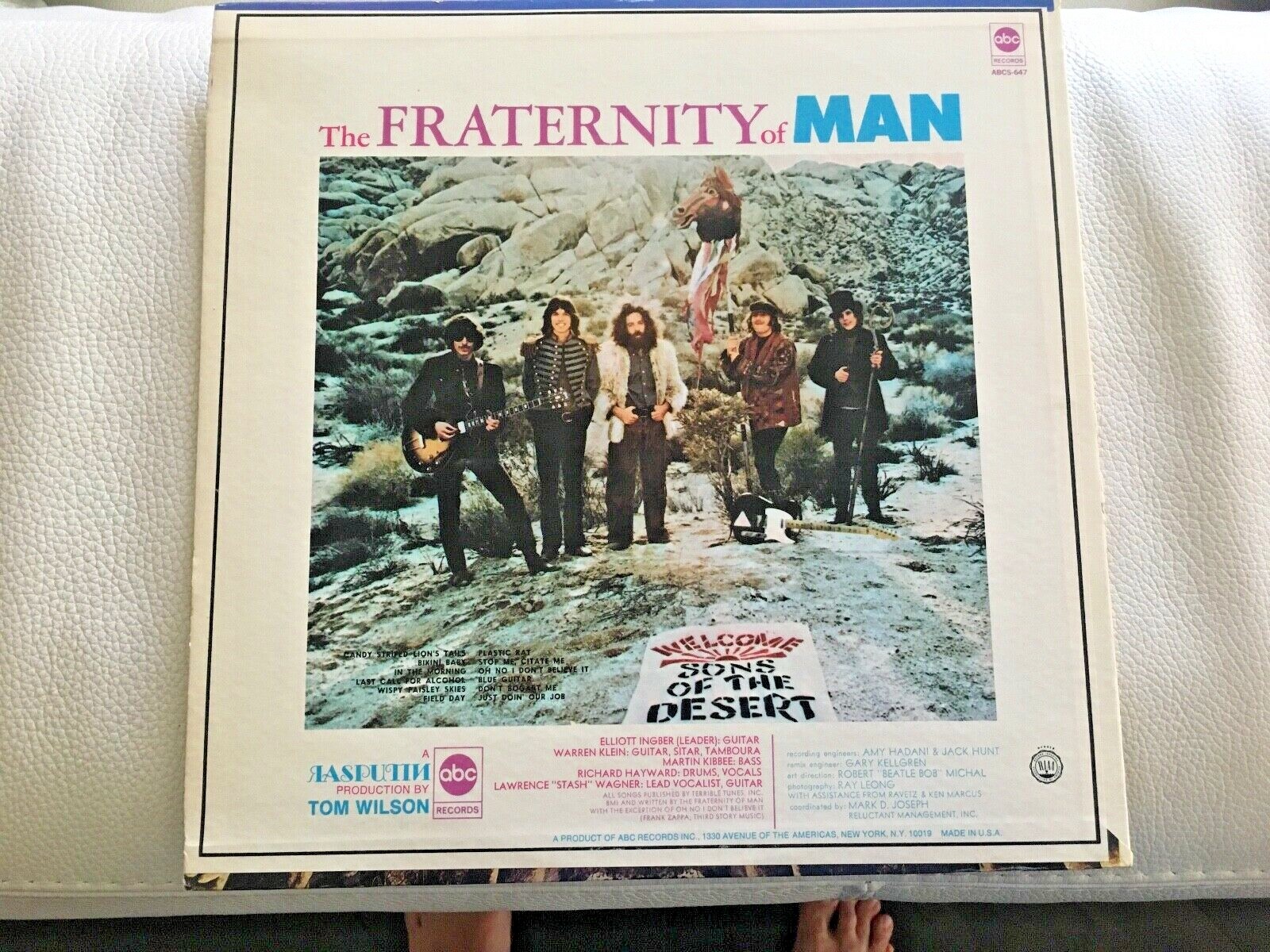 FRATERNITY OF MAN 1968 SELF TITLES VINYL LP ABC-647 DONT BOGART THAT ...