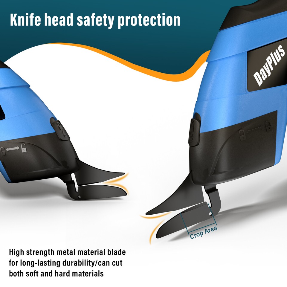 Cordless Power Scissors Rechargeable Battery Leather Cardboard Crafts ...