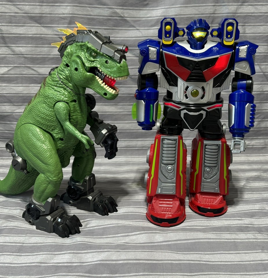 Adventure Force ROBOT Astrobot T-Rex Dino Walk Fight 14" Lights Up ...