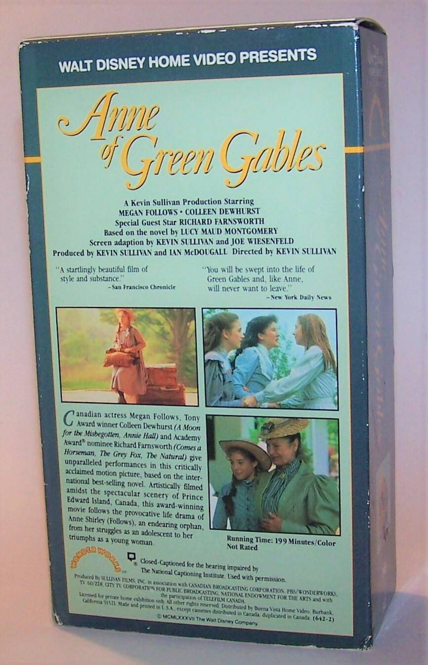 1996 Disney Anne of Green Gables VHS 2 Cassette Tape Set 12257642032| eBay