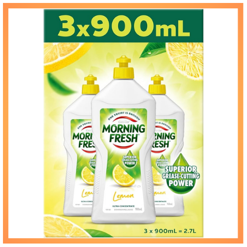 Morning Fresh Lemon Dishwashing Liquid , (900ML x 3) | NEW AU FREE ...