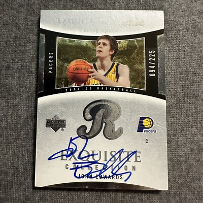 2004-05 Exquisite Collection #80 John Edwards 94/225 Rookie Auto RC | eBay