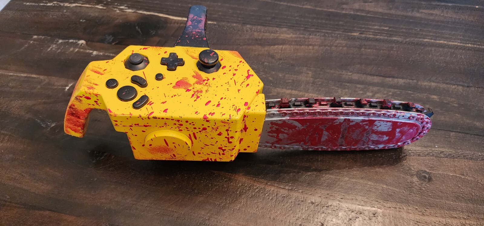 Resident Evil 4 Nubytech Prototype Gamecube Yellow Chainsaw Controller ...