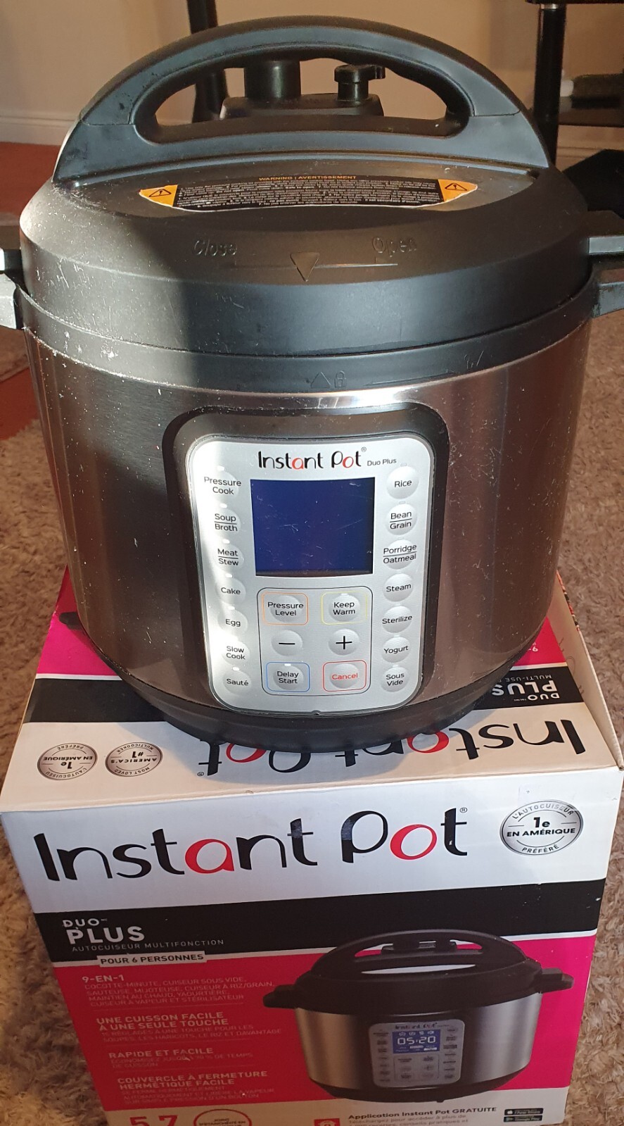Instant Pot 9-in-1 Duo Plus 5.7L Electric Pressure Cooker-Used | eBay UK