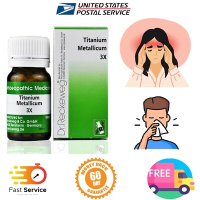 Dr. Reckeweg Germany Homeopathy Titanium Metallicum 3X Trituration 20g ...