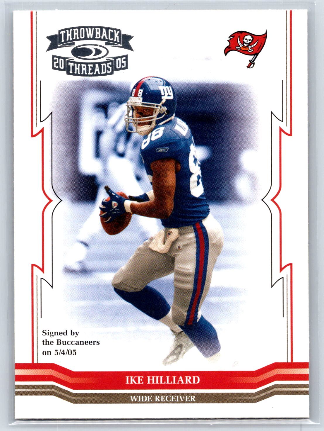 2005 Donruss Throwback Threads #95 Ike Hilliard Tampa Bay Buccaneers | eBay