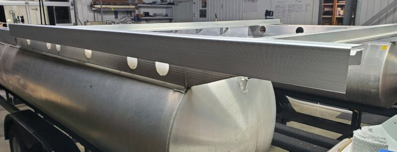 Pontoon Boat Edge Trim, Deck Trim, Aluminum Edge Trim - (12) 8ft Pieces ...