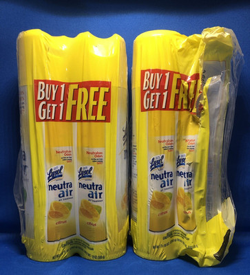 Lot Of 3 New still sealed LYSOL NEUTRA AIR Citrus Air Treatment 30 oz ...