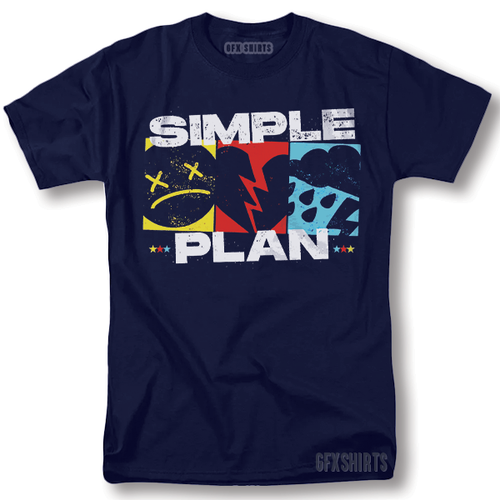Simple Plan Shirt Rock Concert Tour Vintage Graphic Design T-Shirt | eBay