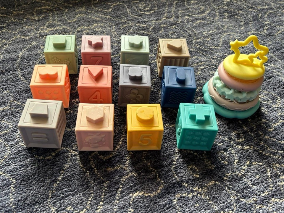 Stacker & Blocks Lot Pastels Baby Toddler | eBay