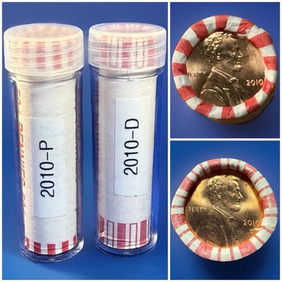 2010-P & D Lincoln Shield Cent Rolls. FIRST YEAR Of The Shield Cent ...