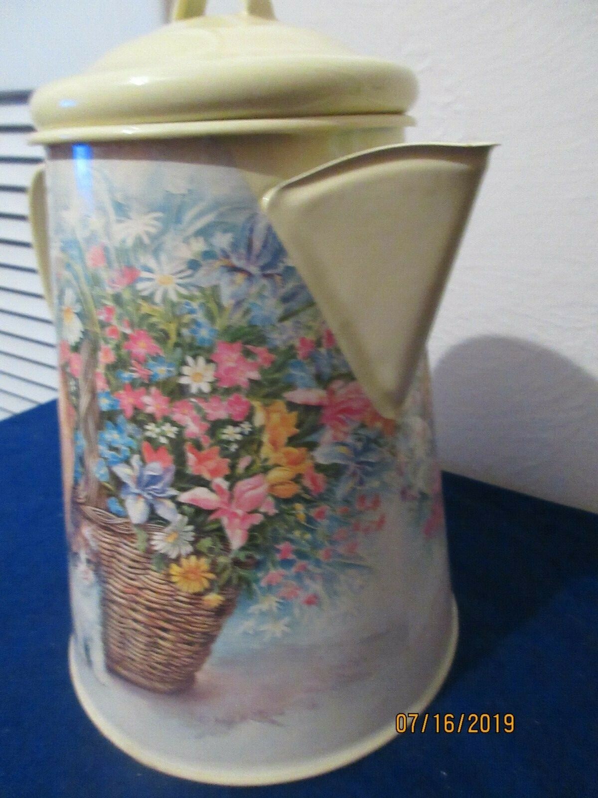 Old Fashion Tea Pot painted 10 inches tall | eBay