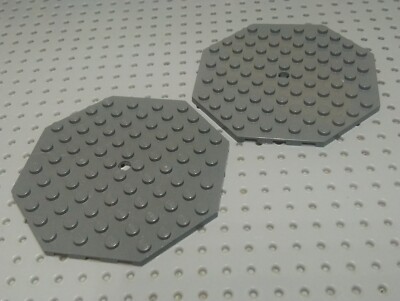 Lego Plate Octagonal 10x10 with Hole [89523] Modern Dark Grey x2 | eBay