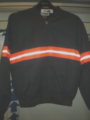 UniWear 2XL Unlined Mechanics Shop Jacket Gray Safety Stripe UniFirst ...