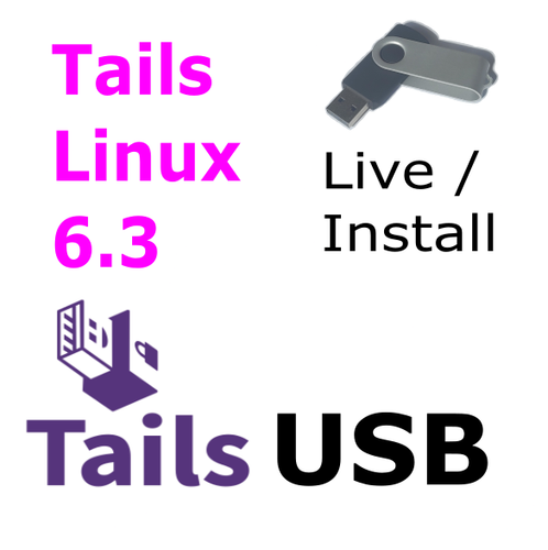 Tails 6.3 64 Bit 16GB USB Drive Linux Bootable Live / Install | eBay
