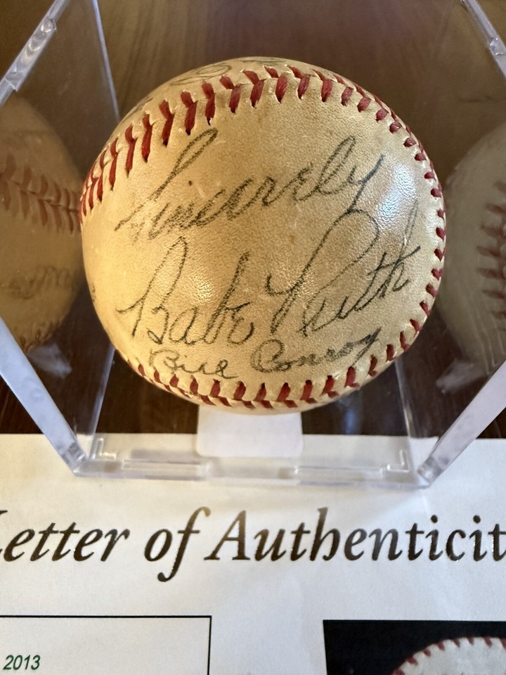 1938 Philadelphia Athletics Connie Mack - Sinclair Babe Ruth Signed ...