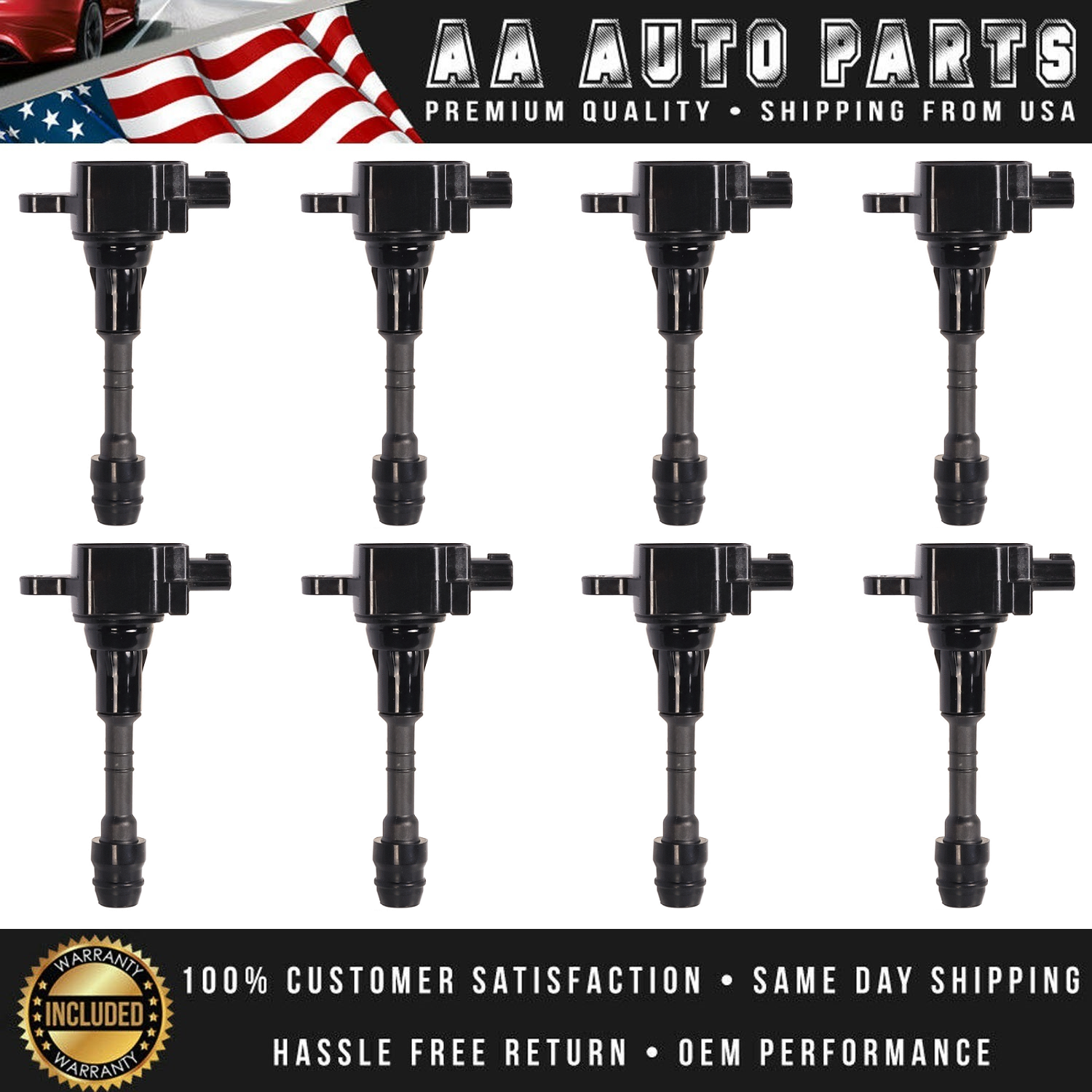 Ignition Coil 8PCS For 03-04, 06-10 Infiniti M45 & 2002-2006 Q45 V8 4 ...