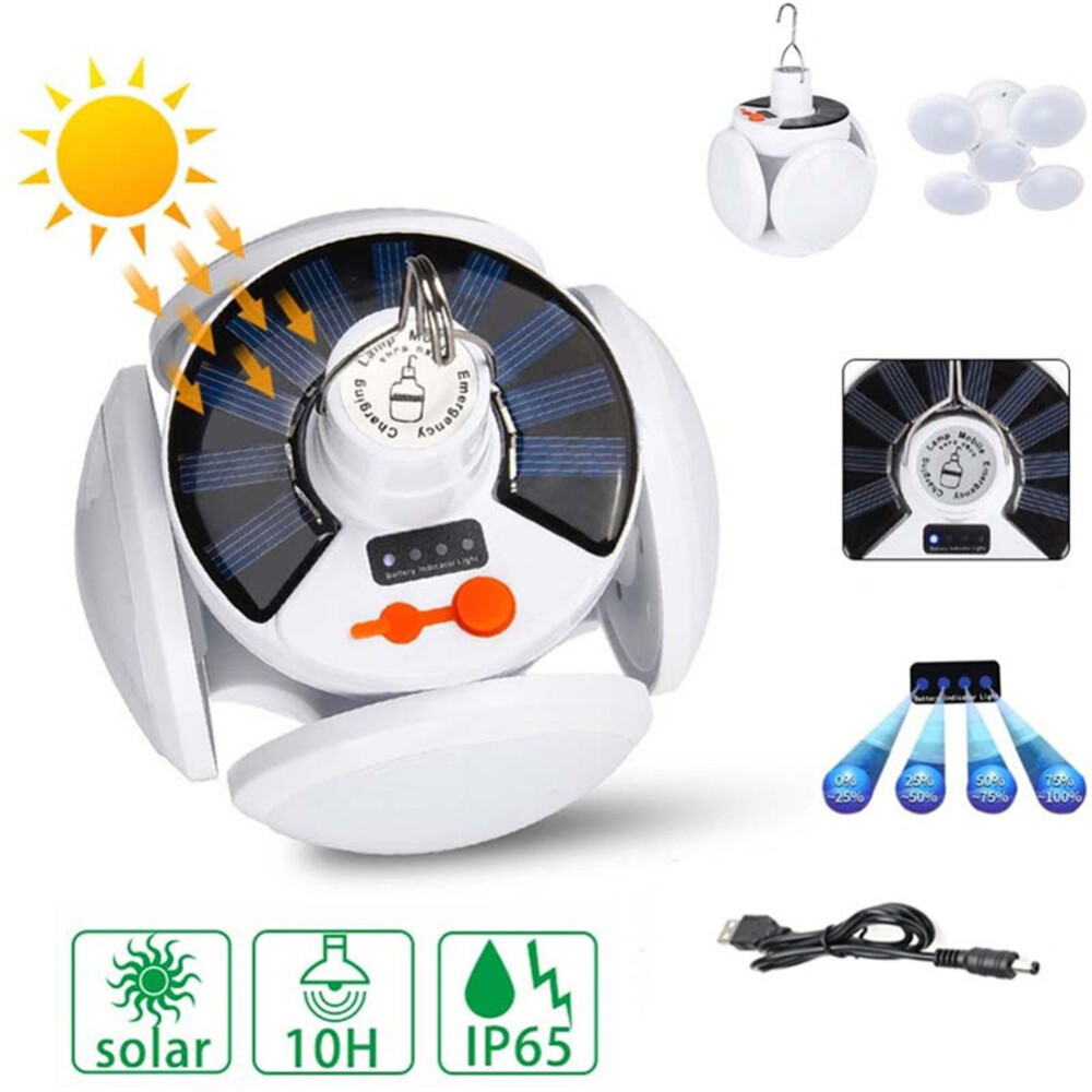 Solar Light Deformable Garage Light Folding Bulb LED Hanging Light ...