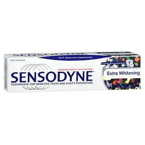 Sensodyne Fluoride Toothpaste Extra Whitening 4 oz By Theraflu ...