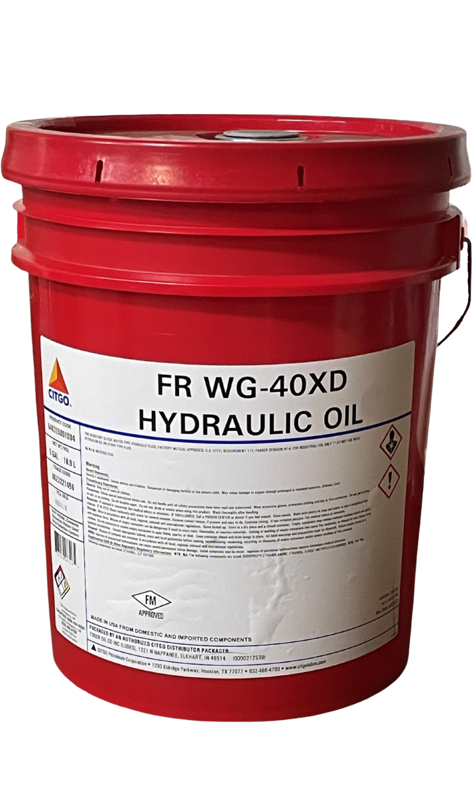 Citgo Fire Resistant, Water-Glycol 40XD Hydraulic Fluid; Steel Industry ...