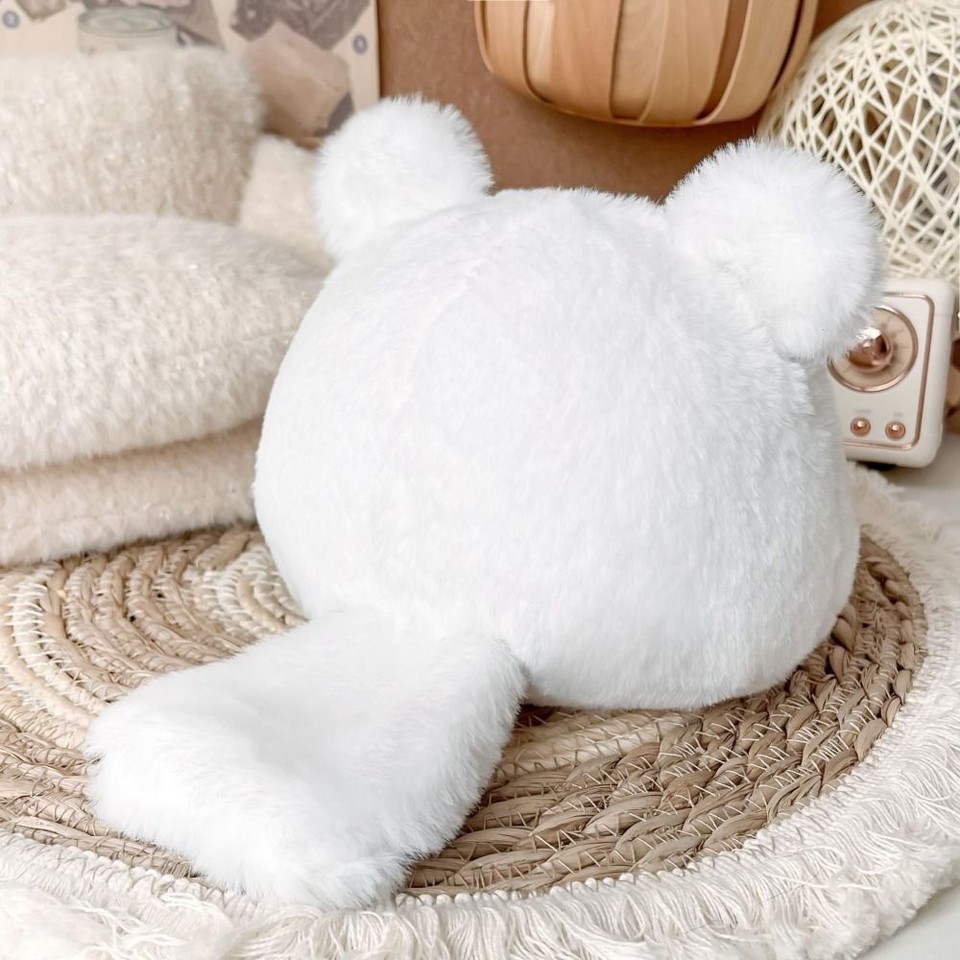 Stuffed Bear Tuanzi Plush Doll Black/White Cat Stuffed Plushies Girls ...