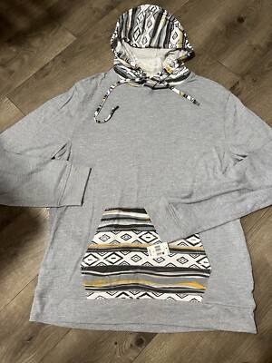 RF Brand Baja Hooded Pullover Shirt Size Medium New | eBay