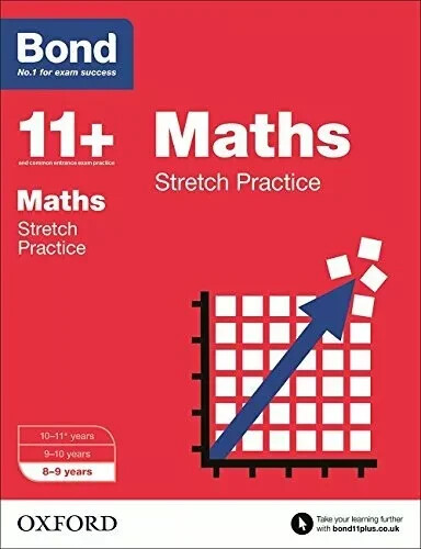 Bond 11+: Maths Stretch Papers: 8-9 years by Bond 11+ Book The Cheap ...