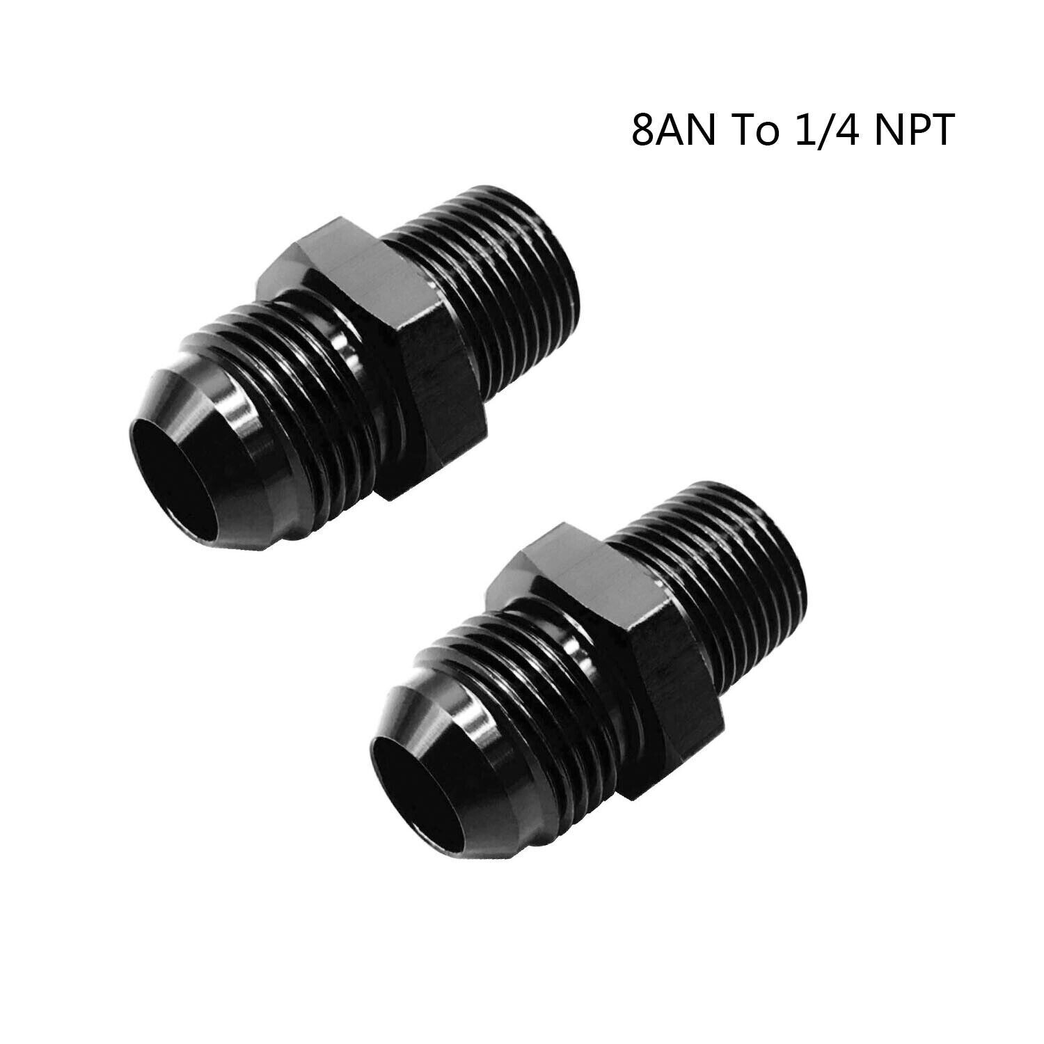 2 x 4AN 6AN 8AN 10AN 12AN Male Flare To 1/8 1/4 1/2 3/8 3/4 Npt ...
