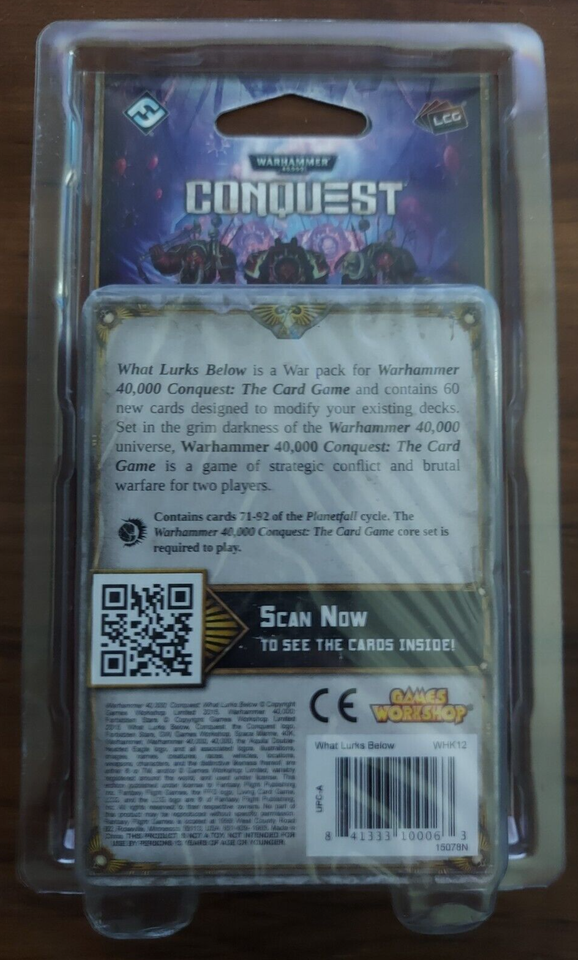 WARHAMMER 40K CONQUEST CARD GAME WHAT LURKS BELOW WAR PACK EXPANSION ...