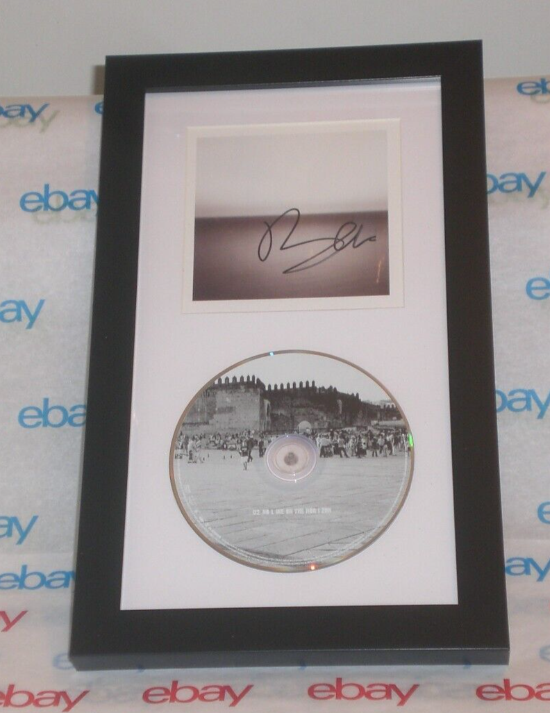 BONO SIGNED & FRAMED U2 NO LINE ON THE HORIZON AWESOME CD DISPLAY ...
