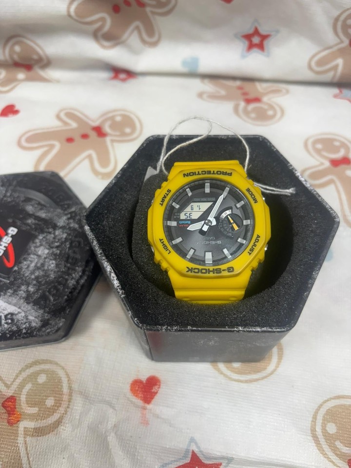 GSHOCK WATCH BOXED YELLOW | eBay UK