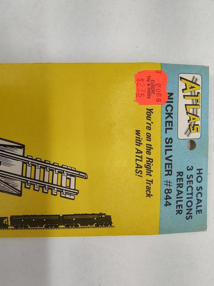 Vintage Atlas HO Scale Rerailer Nickel Silver #844 USA Model Train ...