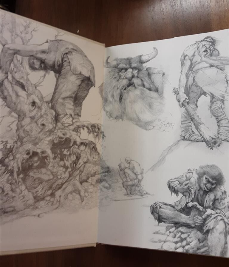 1979 GIANTS Illustrated Book Julek Heller Myth Fantasy & Legend Large 8 ...